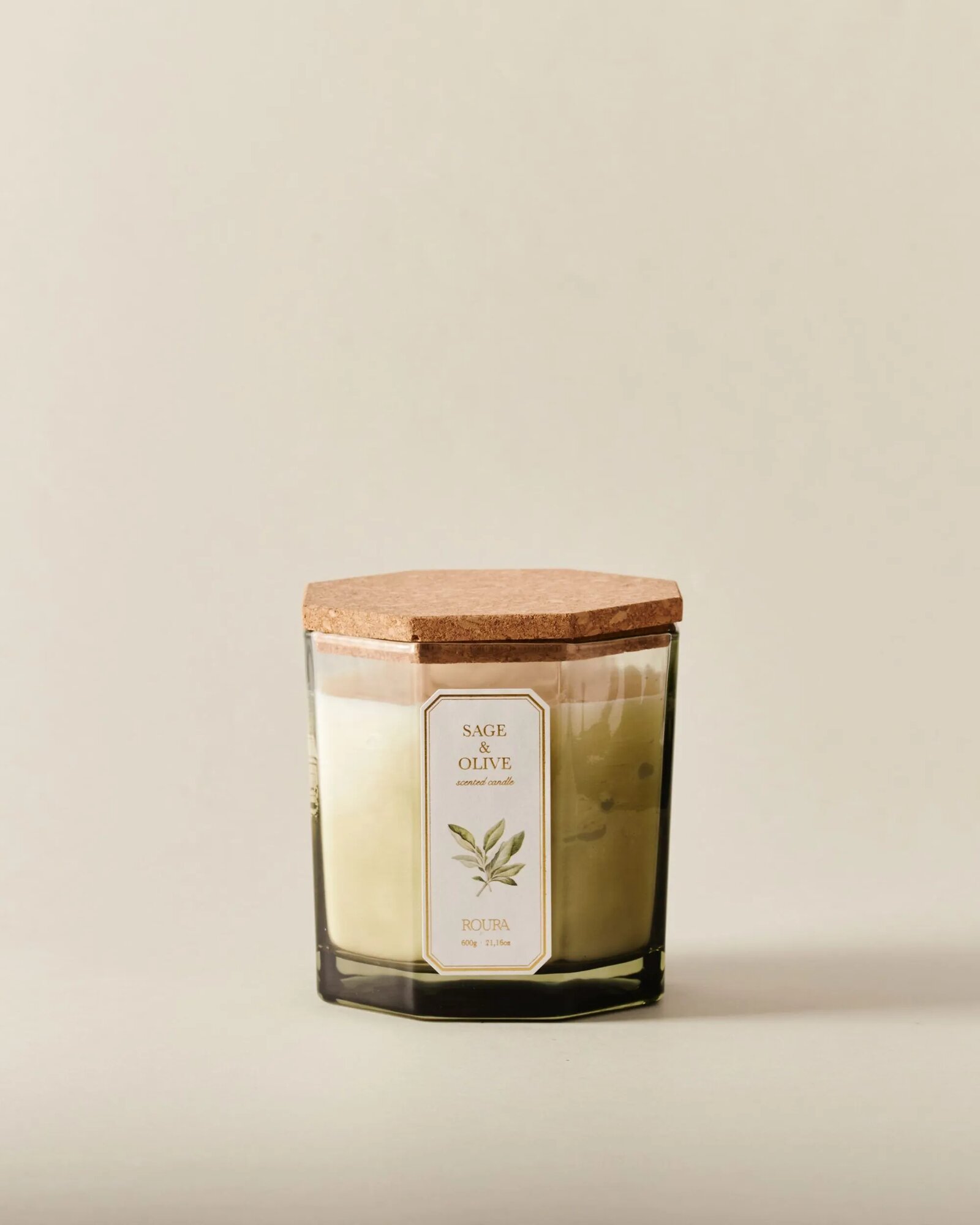 ROURA Арома-свеча "Sage & Olive" 40 часов