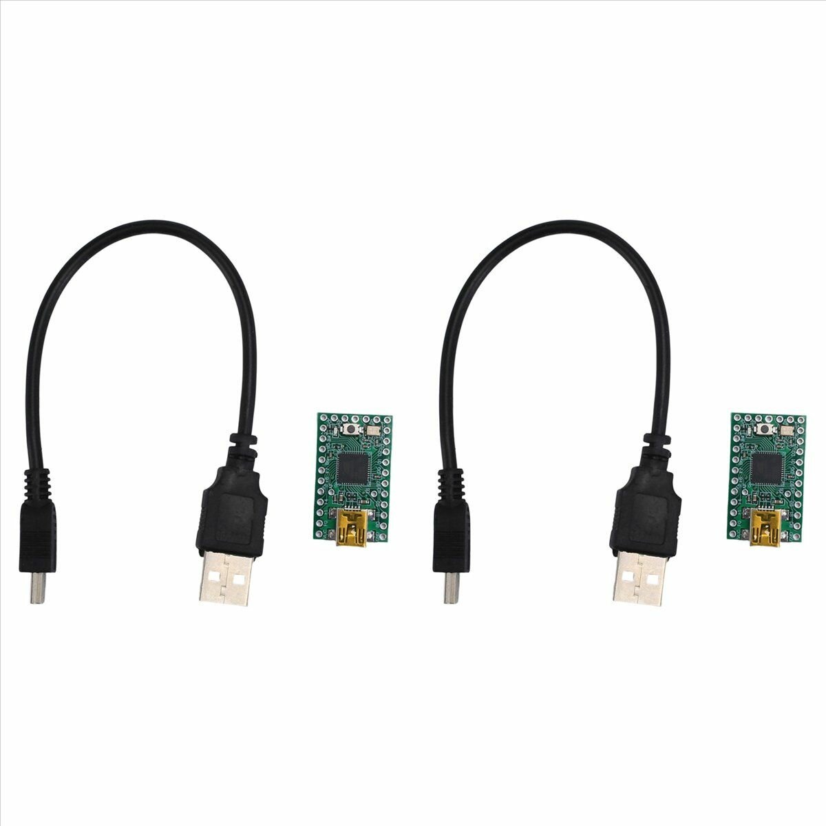 2 платы расширения Teensy 2.0 USB AVR для ATMEGA32U4 с кабелем передачи данных. AVR USB плата расширение ATMEGA32U4