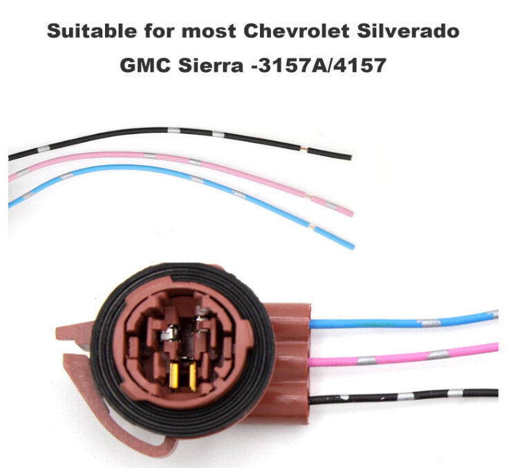 Бежевая проводка 3157A/4157 для фар GM GMC 1997-2007, замена, 1 шт, 28-й калибр провода