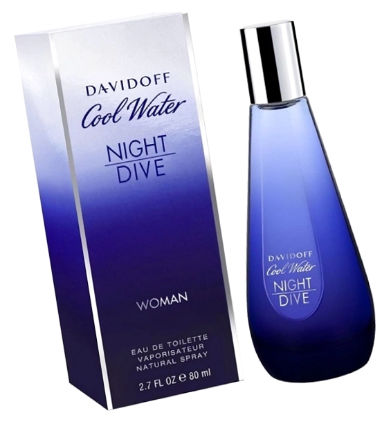 Женская парфюмерия Davidoff Cool Water Night Dive Woman 80 мл - Давыдов Кул Вотер Найт Дайв Вумен