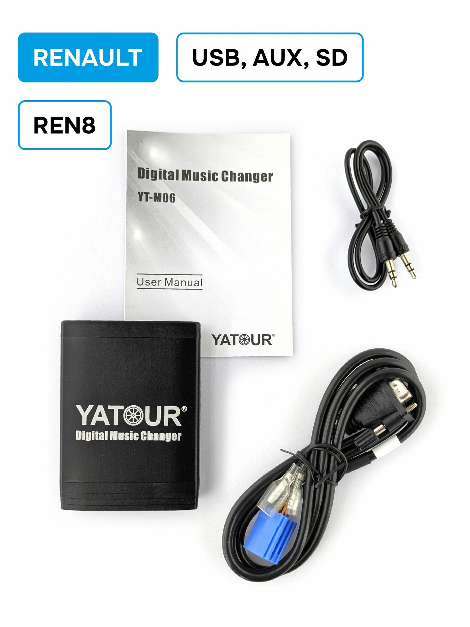 USB-адаптер YATOUR (ятур, ютур) YT-M06 Renault (Рено) 8 Pin REN8
