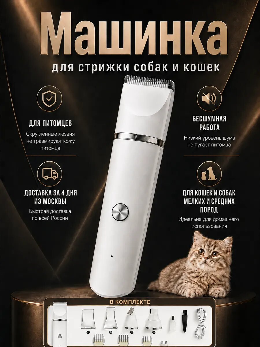 Машинка для стрижки собак профессиональная