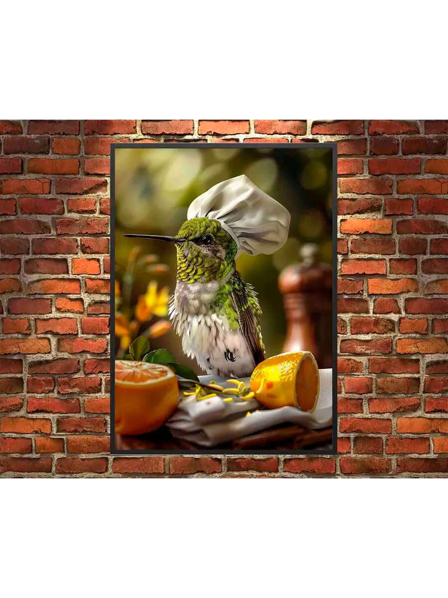 Приготовление птицы колибри 3, Плакат 30x42см
