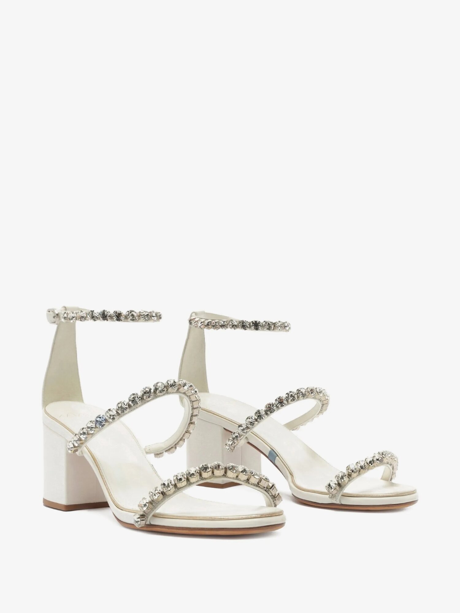Босоножки Alexandre Birman Alexa 60, размер 39,5, бежевый/белый — фото 1
