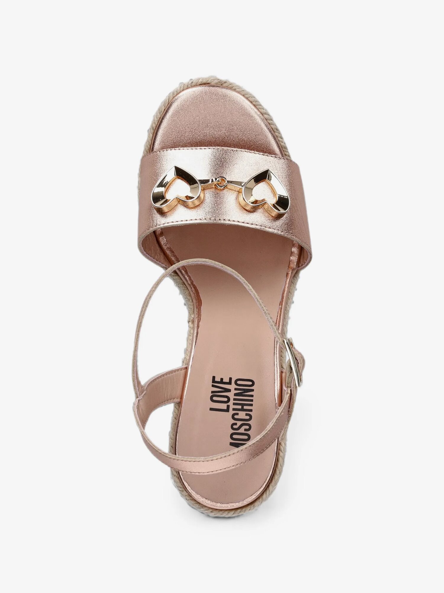 Эспадрильи LOVE MOSCHINO Heart-plaque wedge espadrilles, размер 37 — фото 1
