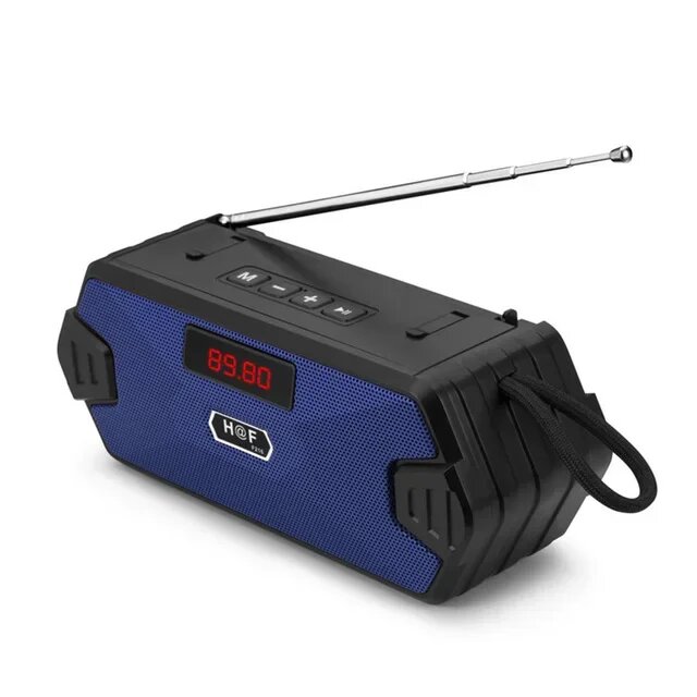 Портативная радиоколонка с FM, blue