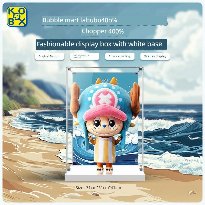 POP MART Labubu Choba 400% прозрачный акриловый дисплей-ящик модный стиль соединения посредством защелки с