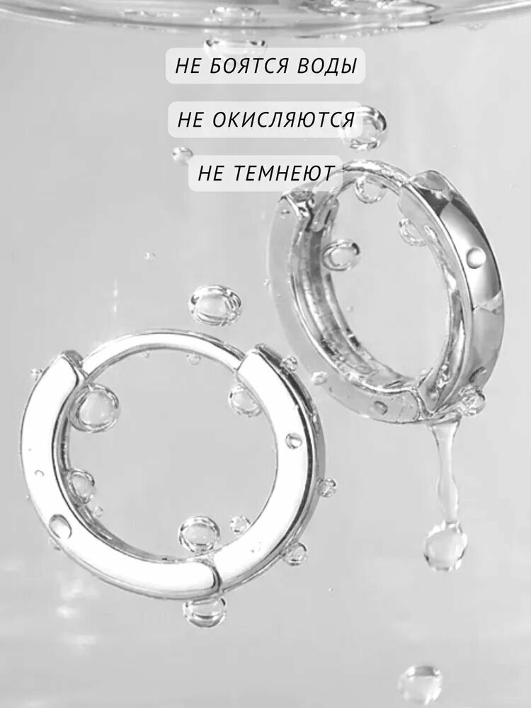 Серьги, металл, серебро — фото 1