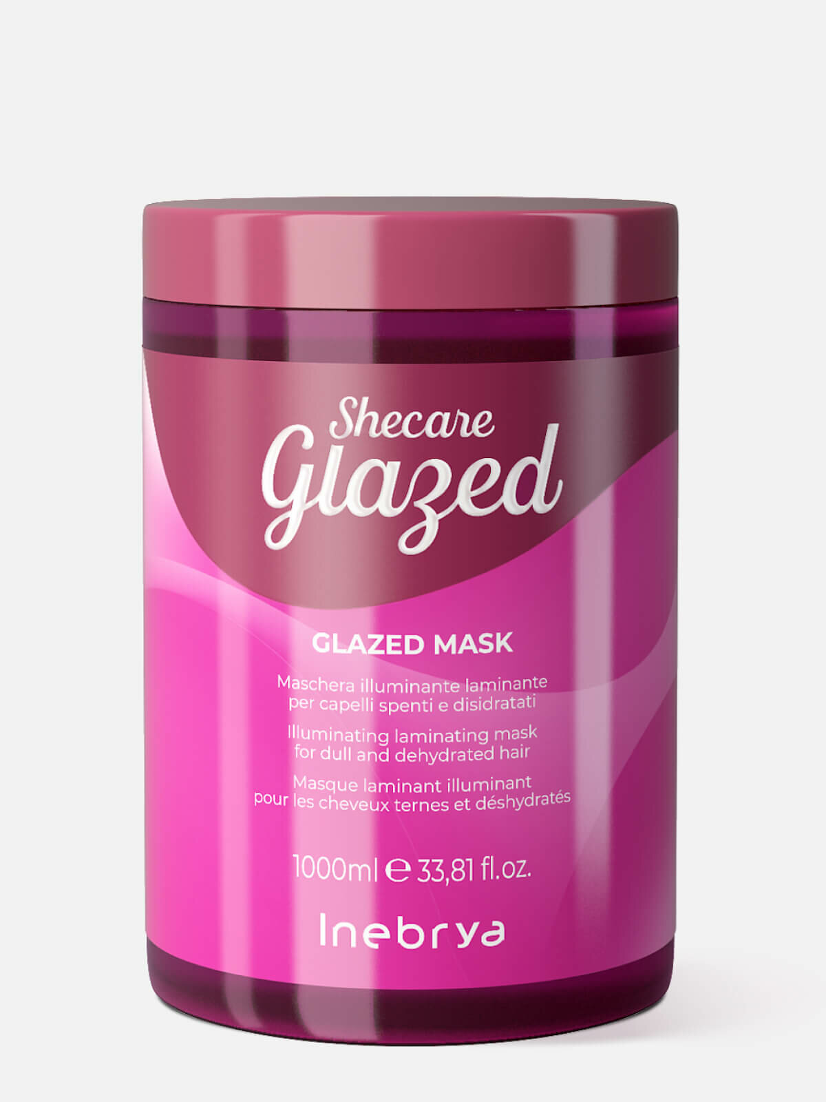 Маска для блеска тусклых и матовых волос Inebrya Shecare Glazed Mask, 1000 мл