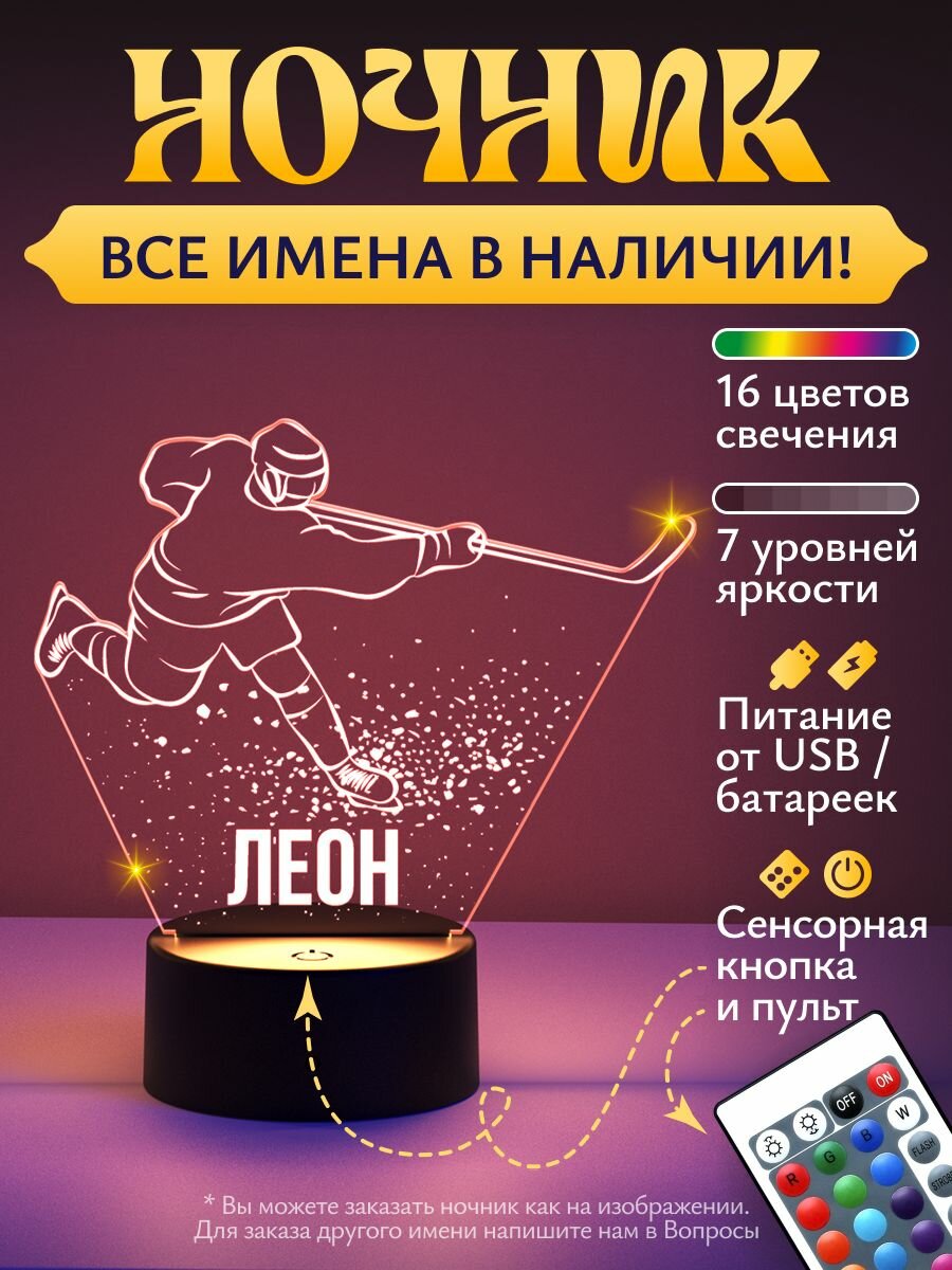 Ночник Леон - Хоккеист
