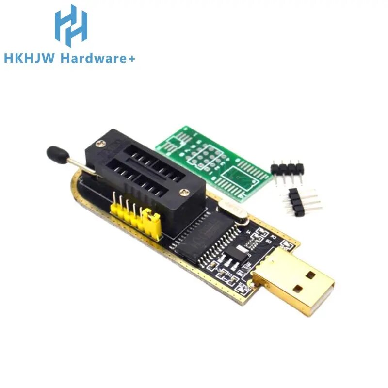 USB программатор CH341A для EEPROM 93CXX/25CXX/24CXX Желтый, CH341A — фото 1