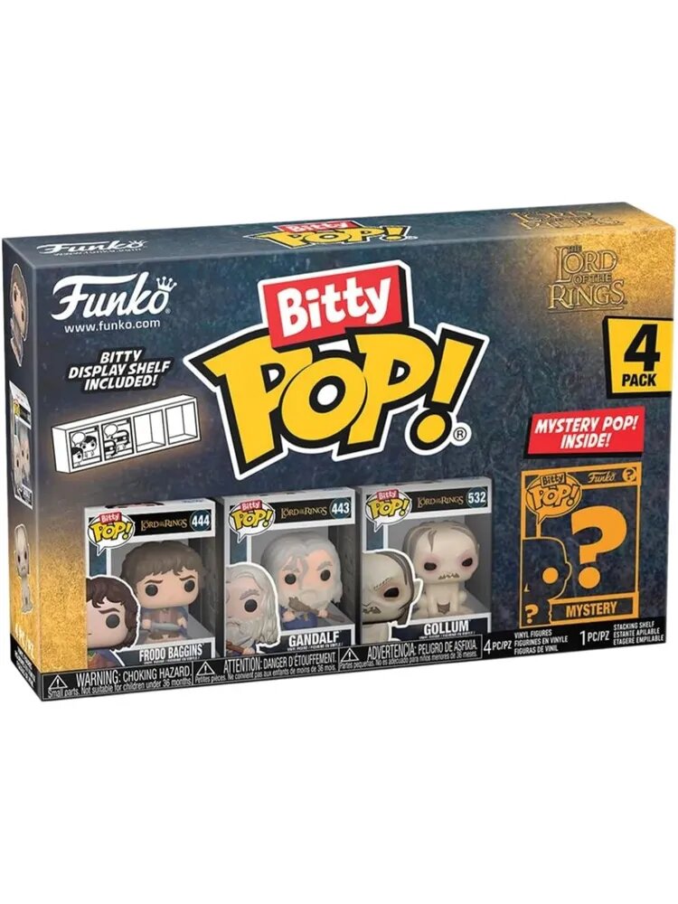 Фигурка Funko POP! Bitty: Lord of The Rings - Frodo, 4-Pack and A Surprise Mystery Mini Figure (75456)
