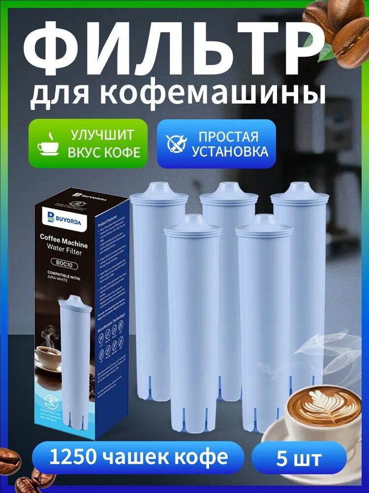 Фильтр для кофемашины, сменный картридж для Jura Clearyl Blue 71445, 67879, ENA3, ENA5, J6, J9, J95