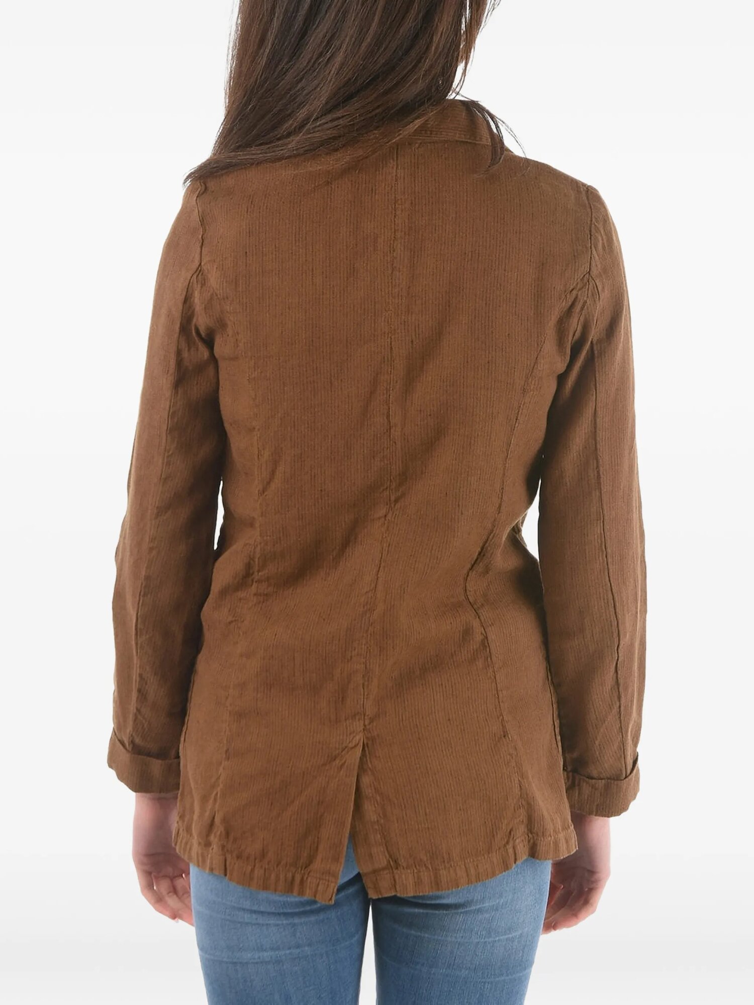 Пиджак Woolrich Pinstriped single-breasted blazer, размер 44, коричневый — фото 1