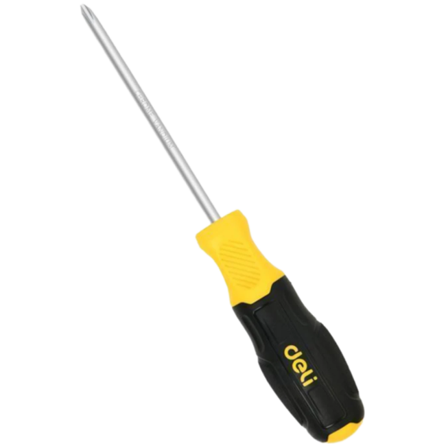 DL6310015T Deli Отвертка Torx Deli DL6310015T T15x100мм сталь Cr-V, двухкомпонентная прорезиненная рукоять — фото 1