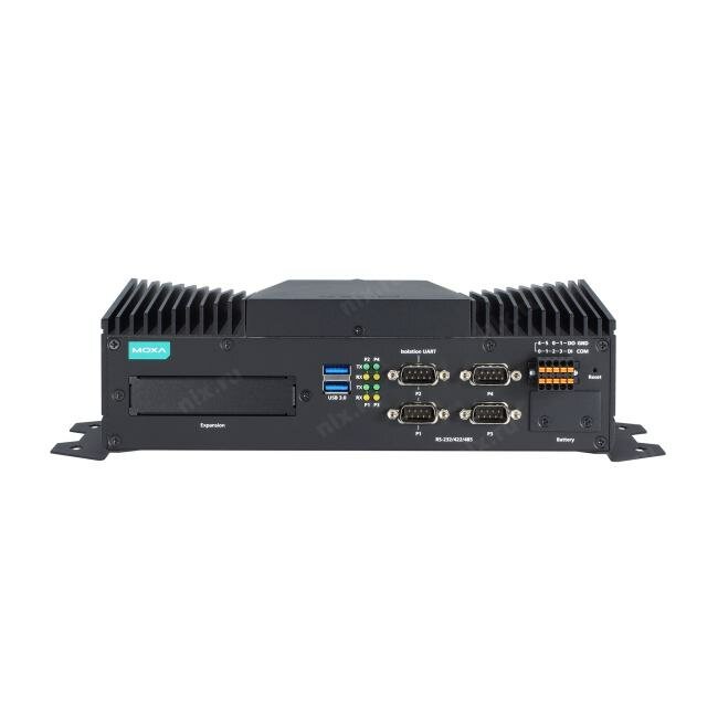 Микрокомпьютер MOXA V2406C-WL1-T x86 Computers, Intel 8th Celeron 4305UE 2.0 GHz,2GbE,4COM,6DI/2DO, HDMI/VGA, mSATA — фото 1