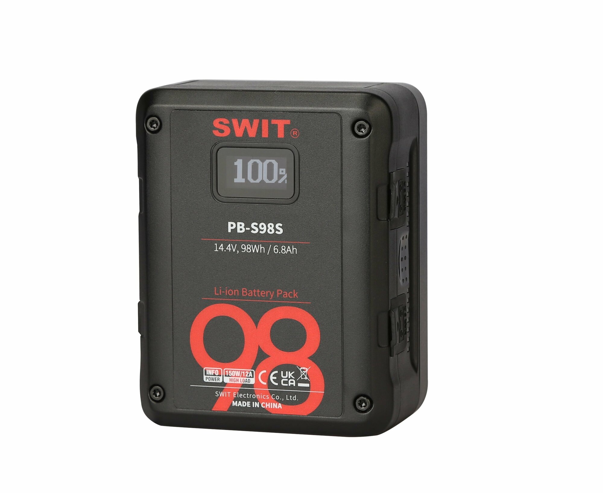 Аккумулятор SWIT PB-S98S V-Mount для кинокамер 98 Вт·ч разъемы D-Tap, USB-A