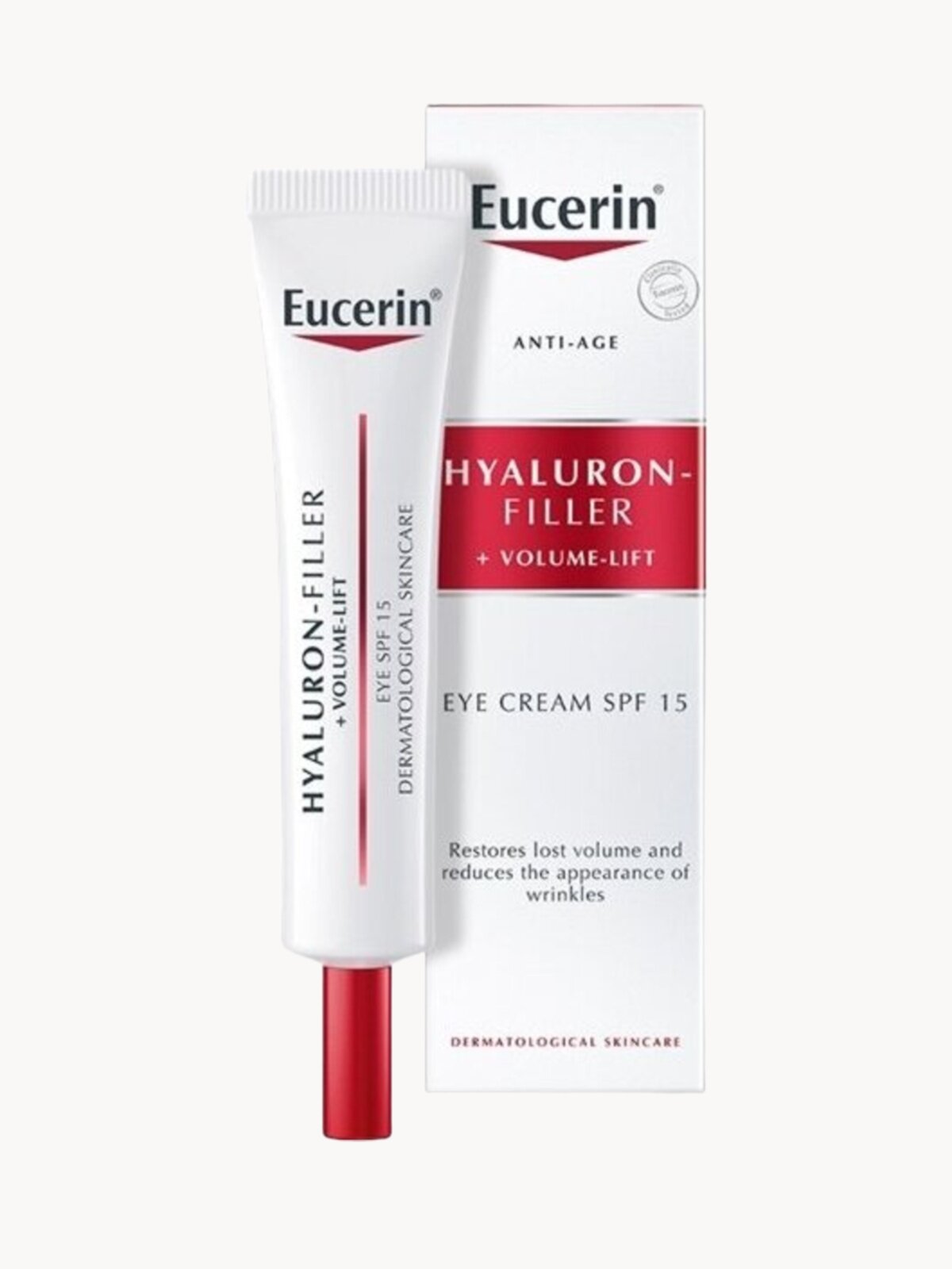 Eucerin, HYALURON-FILLER + VOLUME-LIFT, крем для ухода за кожей вокруг глаз, 15 мл