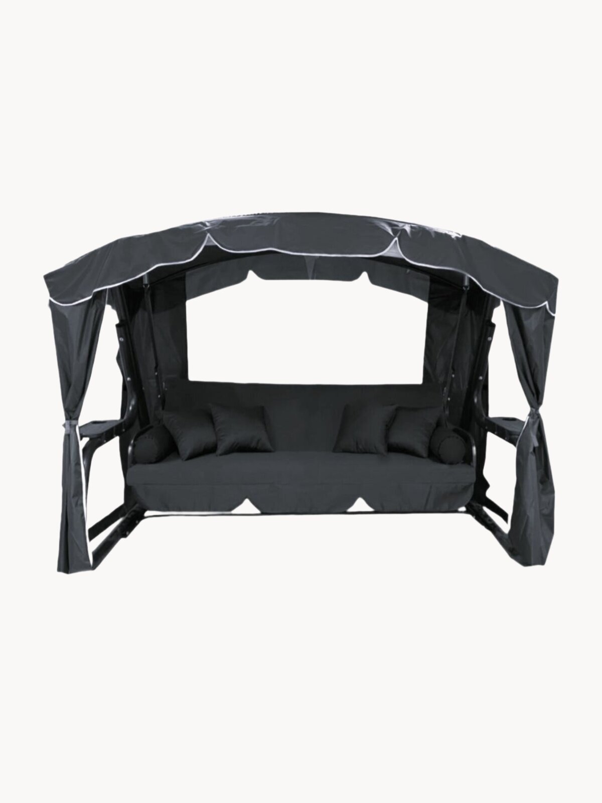 Садовые качели Сингапур с москитной сеткой, 4-местные, раскладываются в кровать, до 700 кг