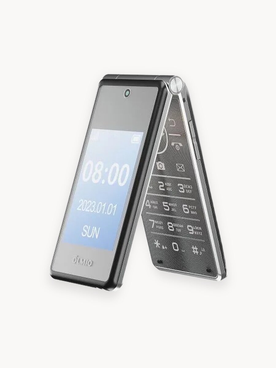 Мобильный (сотовый) телефон-раскладушка Olmio F50 Black (черный)