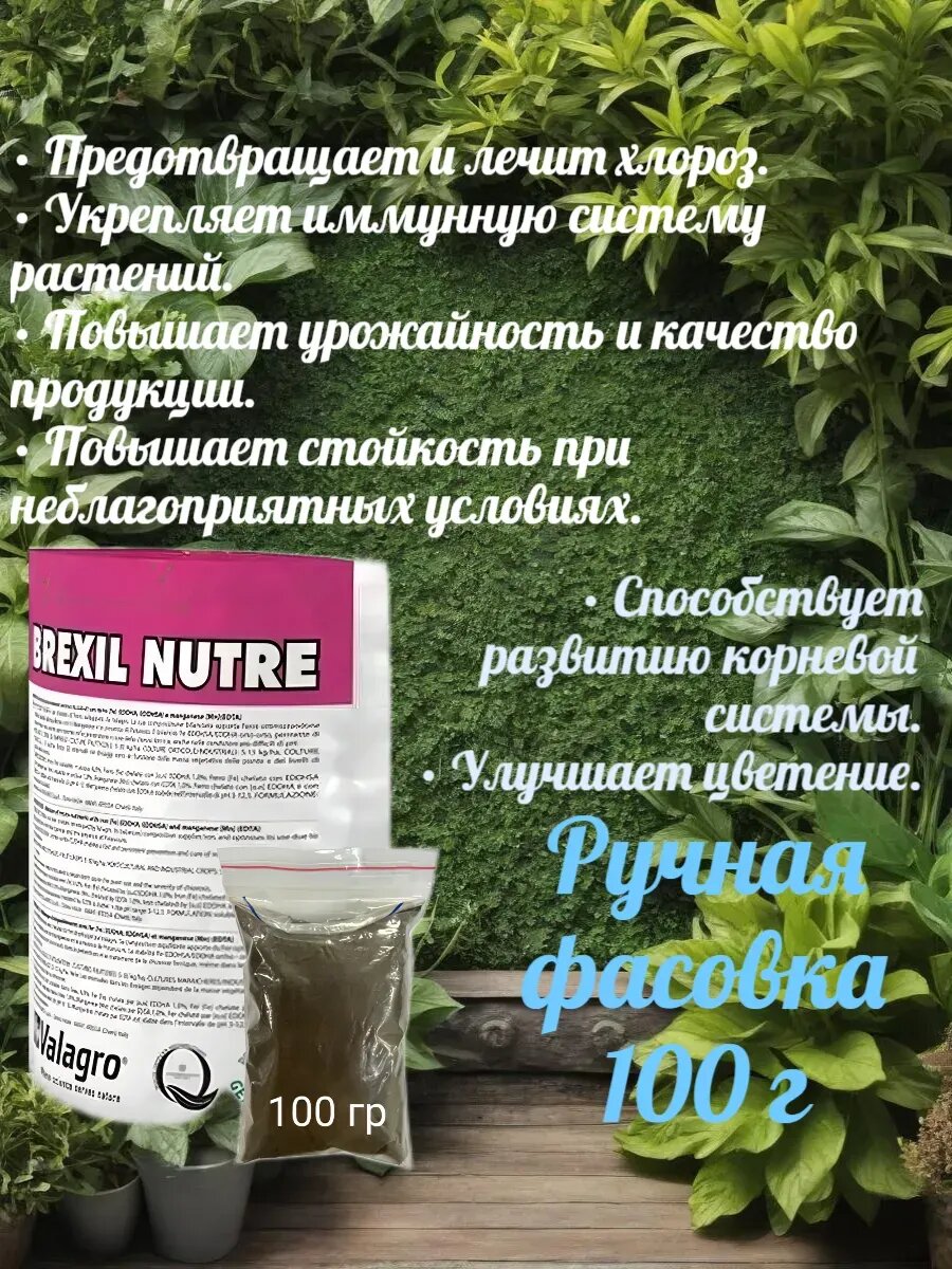 Микроэлементы для растений Брексил Нутре фасовка 100 г