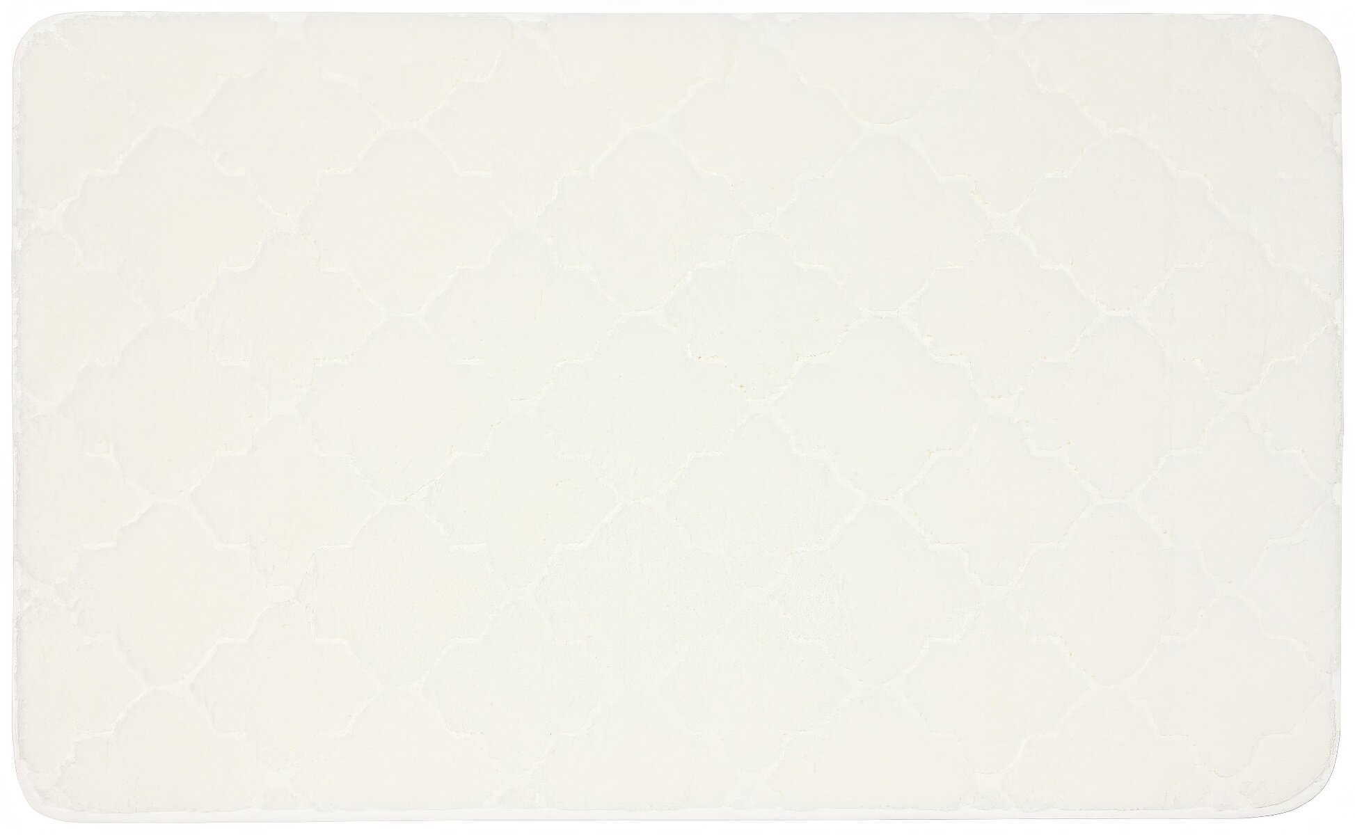 Коврик для ванной Bath Plus Лана 70x120 см цвет белый