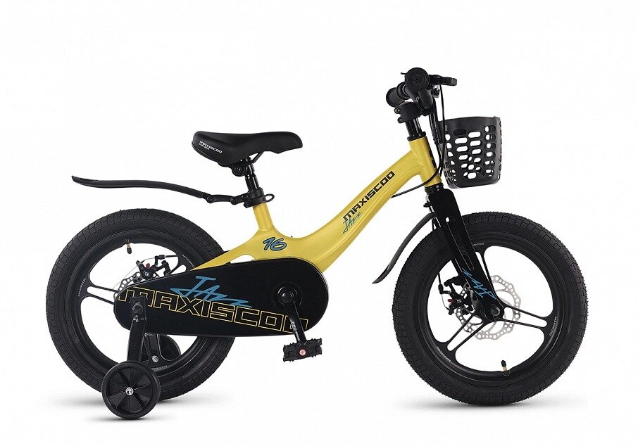 Велосипед MAXISCOO Jazz Pro 16" 2026 (требует финальной сборки), Цвет желтый матовый
