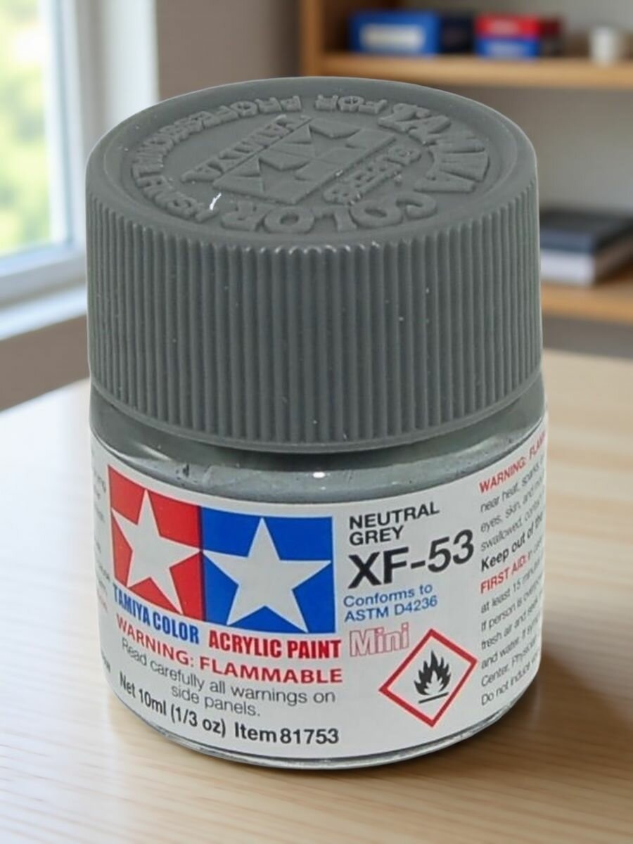 XF-53 Neutral Grey ( Нейтральный Серый ) акриловая краска, 10 мл.