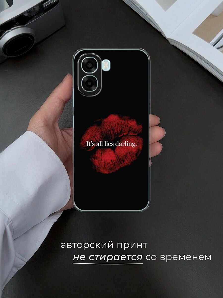 Чехол на Oppo A6x / Оппо A6x с принтом It's all lies darling — фото 1