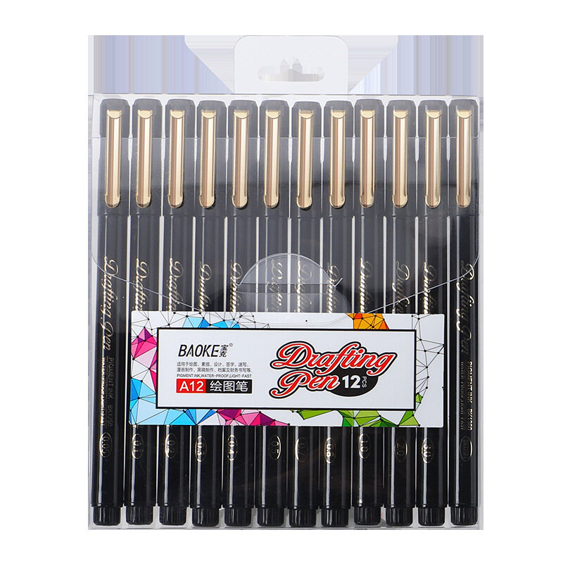 Набор ручек Baoke A12, для студентов, водонепроницаемые, дизайн комиксов