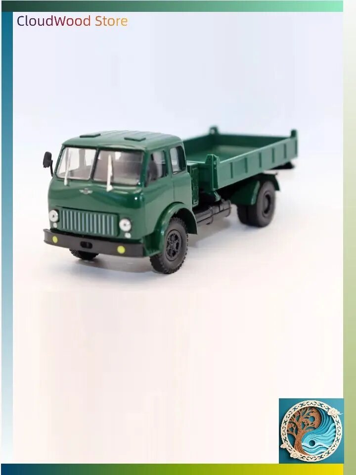 Коллекционная модель легкосплавного грузовика МАЗ 511 1/43 темно-зеленый