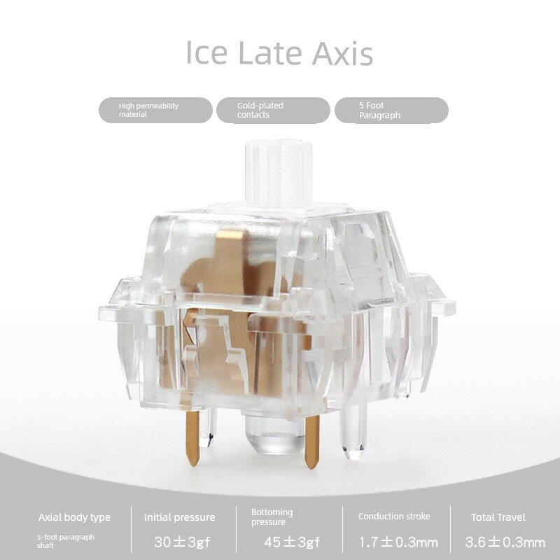 80 шт. LEOBOG Ice Crystal Switch Заводская смазка в жестяной банке для механических клавиатур