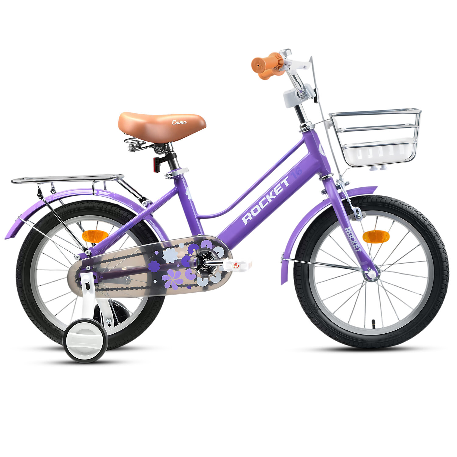 Велосипед Rocket Emma 16", сиреневый, стальной, 1 скорость, 2 колеса