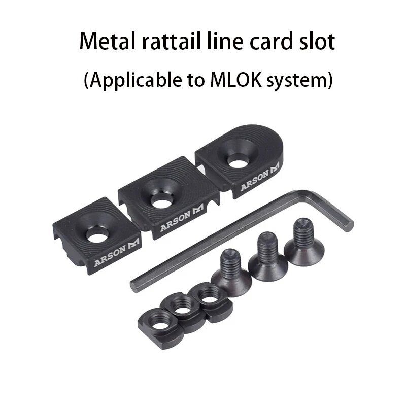 GeRuiLaite система направляющих проводов M-LOK 3 шт. M-LOK Wire Guide BK