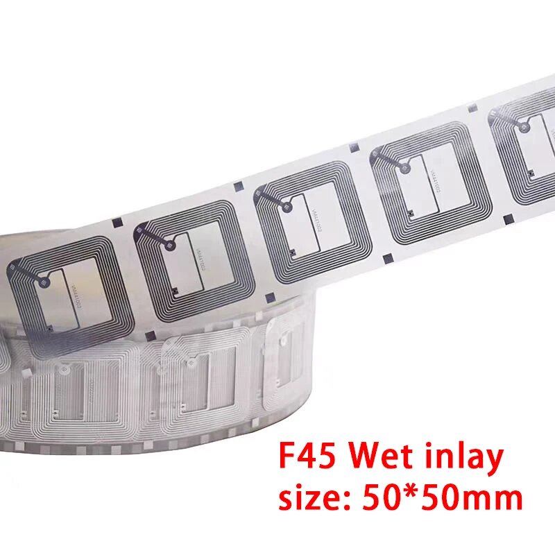 RFID метки HF F45 Wet inlay 50x50mm