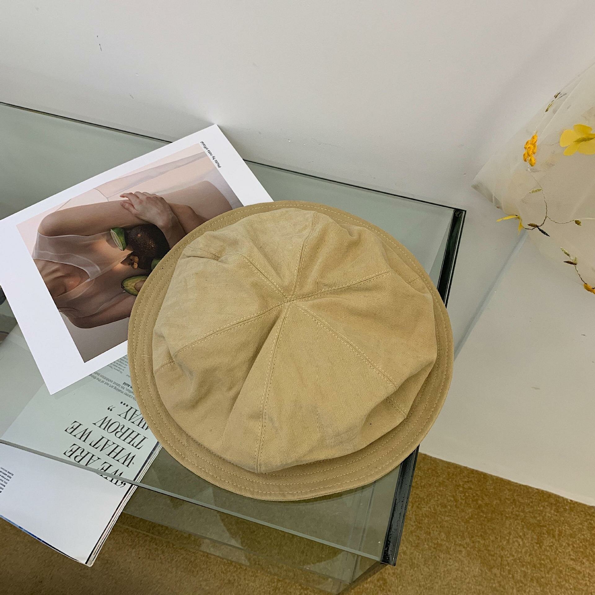 Японская нишевая индивидуальная маленькая рыбацкая шляпа, женская корейская стильная шляпа с облаком в стиле интернет-знаменитости, универсальная шляпа с солнцезащитным козырьком и трендом