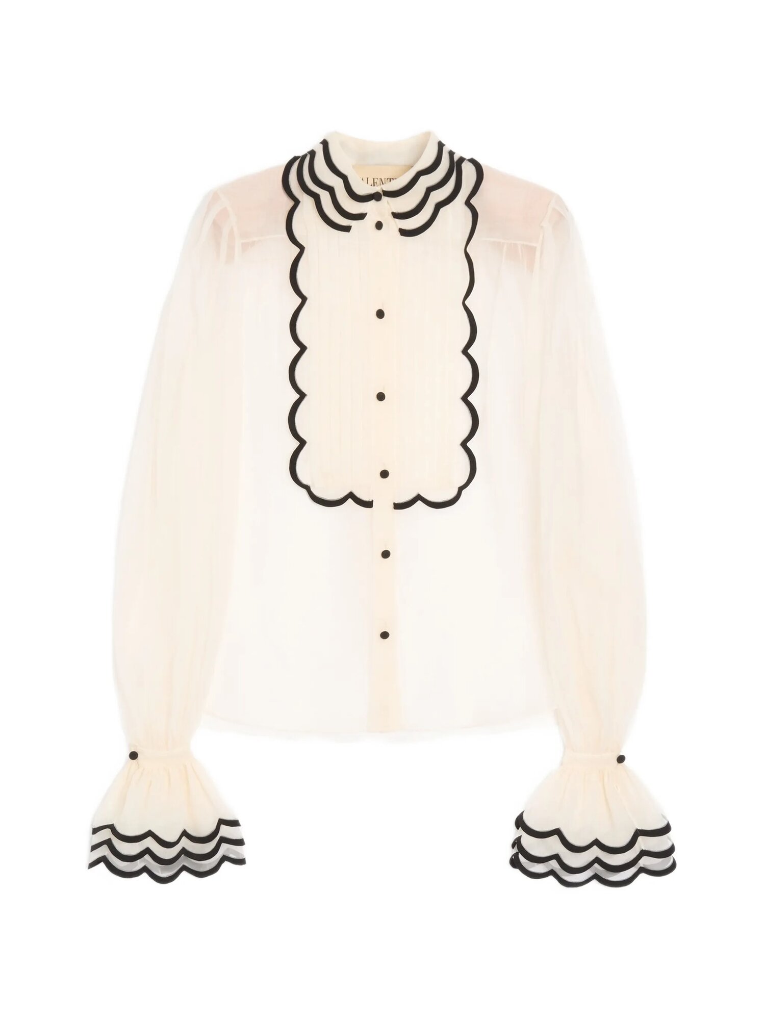 Рубашка Embroidered organza shirt