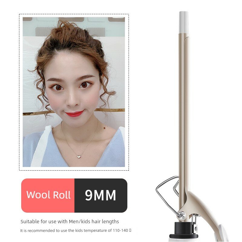 Утюжок для завивки волос Oaks Teddy Curling Iron Wool Curl для женщин, 9 мм, ультратонкий, для создания челки, мужской,