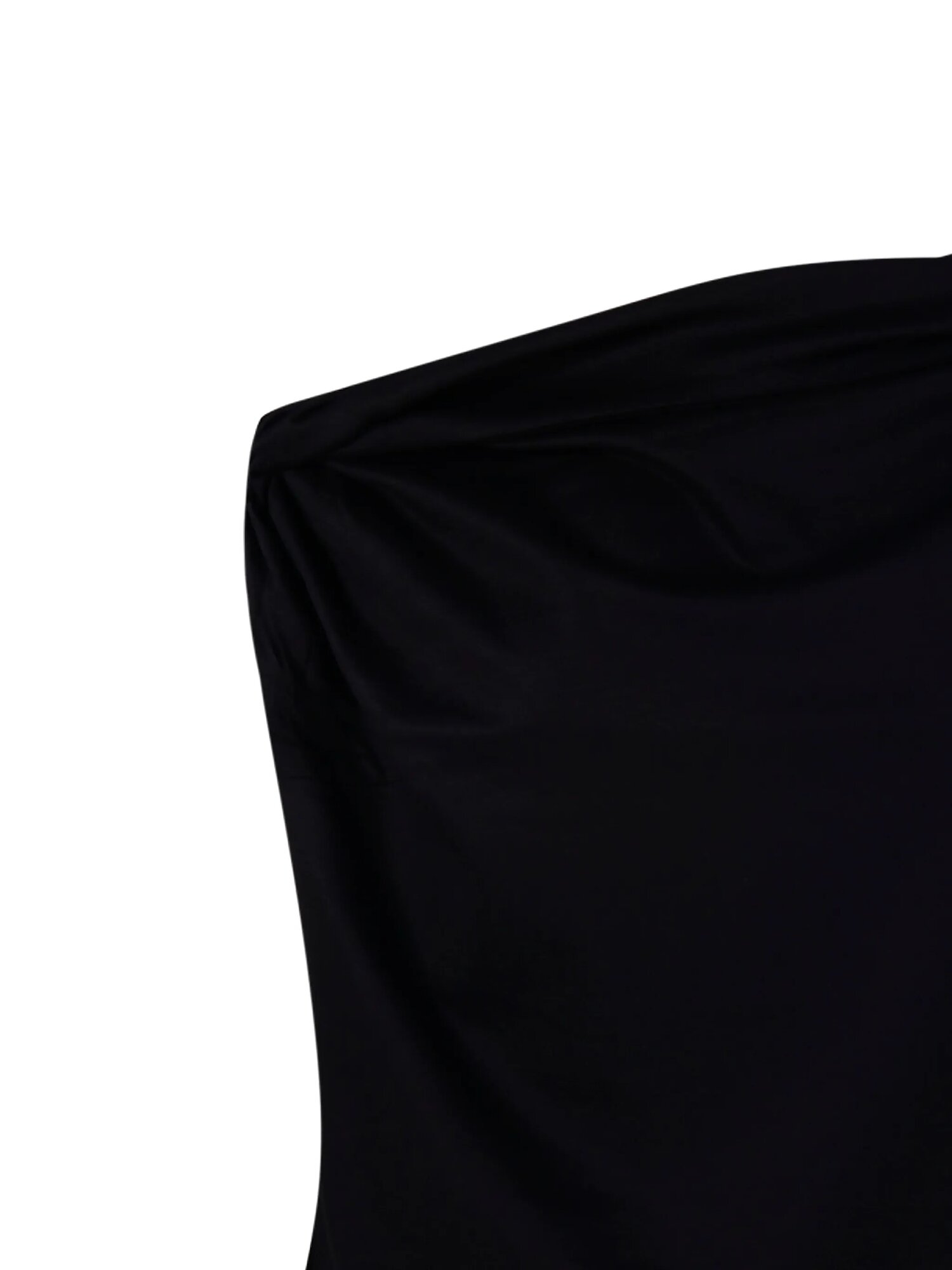 Топ ROHE Asymmetric sculptural top, размер 38, black/black — фото 1