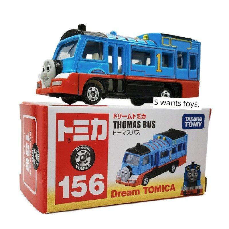 Thomas the Tank Engine 156-я серия автобус. Кованый сплав модельная игрушка для коллекционеров