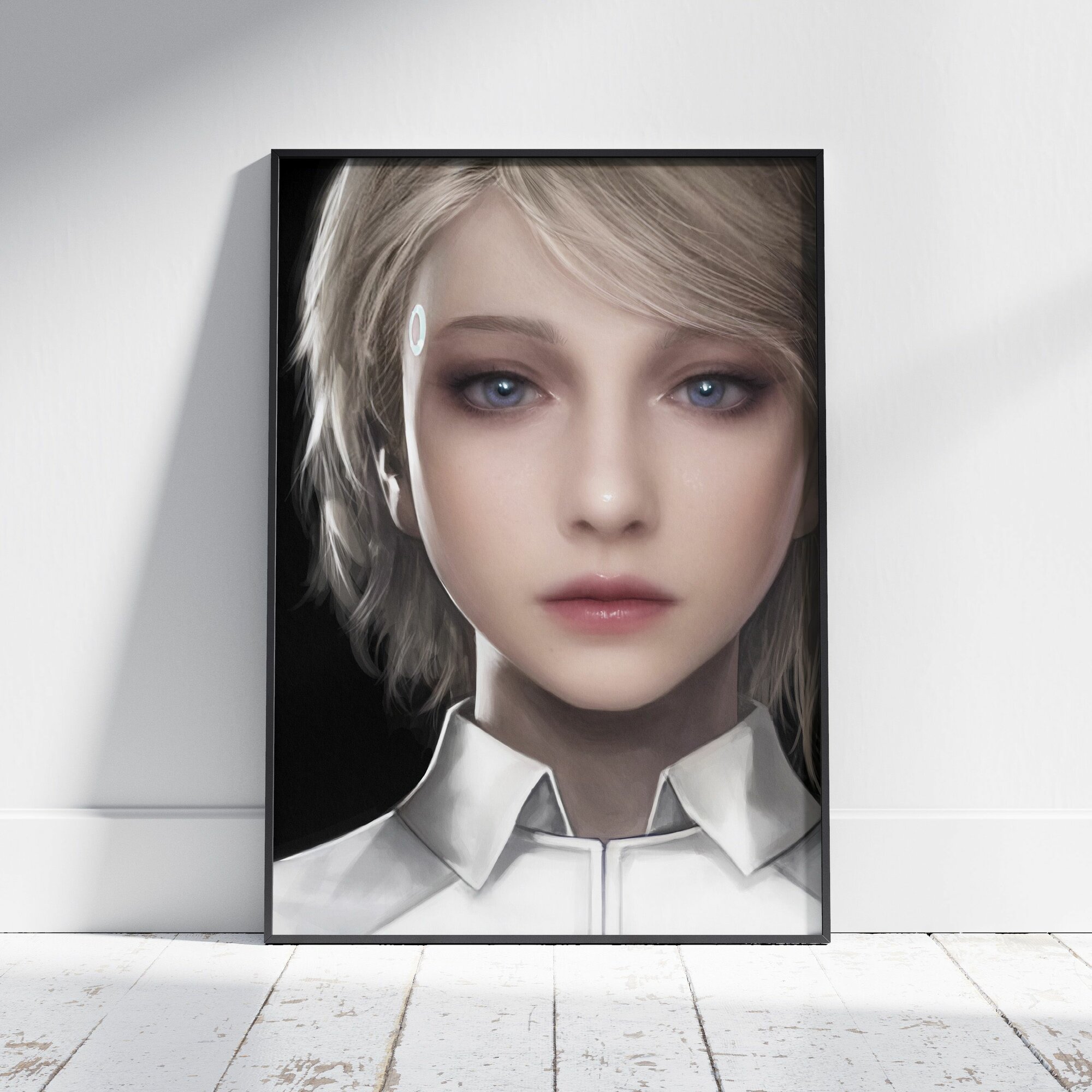 Плакат на стену для интерьера Detroit Become Human (Кара 1) - Постер по игре формата А4 (21x30 см)