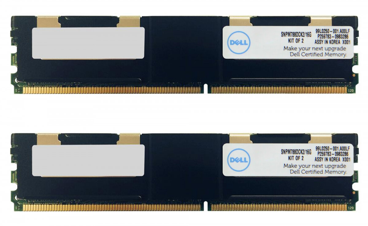 Оперативная память Dell SNPM788DCK2/16G DDRII 16Gb