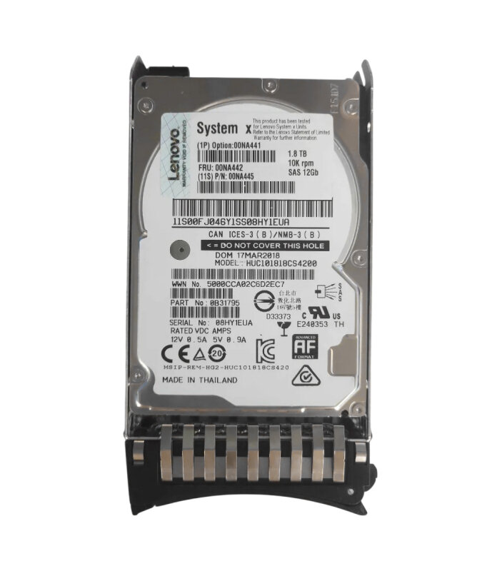 Жесткий диск IBM 00NA441 1,8Tb 10000 SAS 2,5" HDD