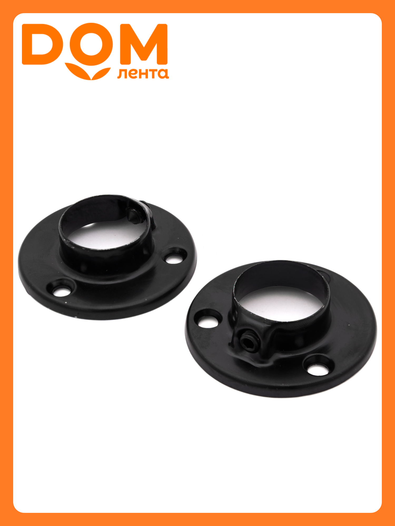 Держатель для трубы palladium jf-65 25 мм с фиксатором черный (2 шт.)