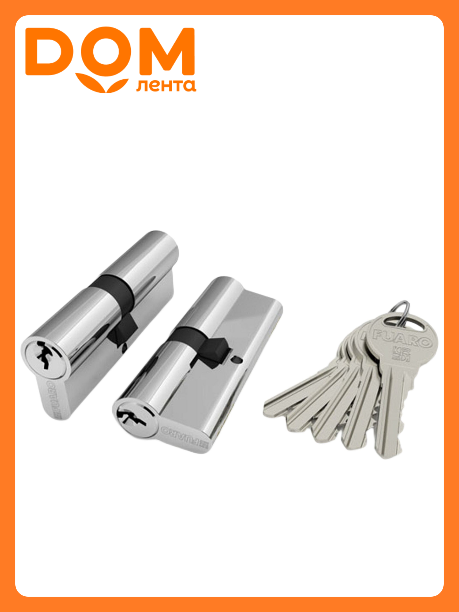 Цилиндр FUARO R300 60 мм (25/10/25 мм) хром