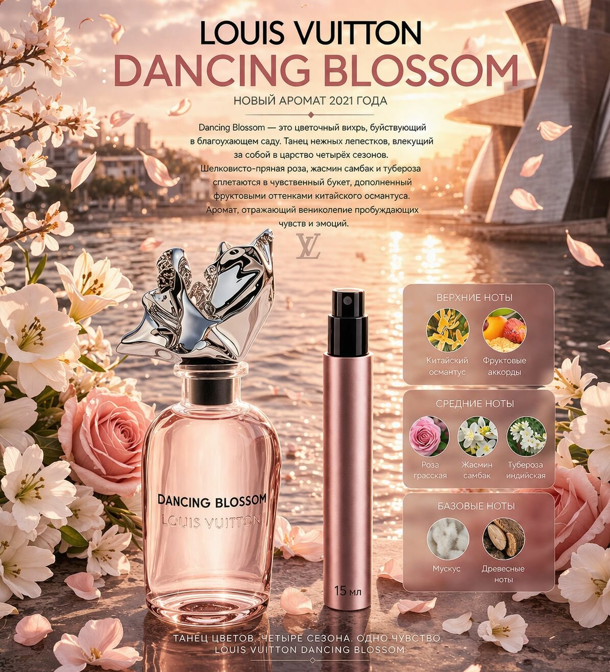 Louis Vuitton DANCING BLOSSOM Парфюмерная вода унисекс 15 ml