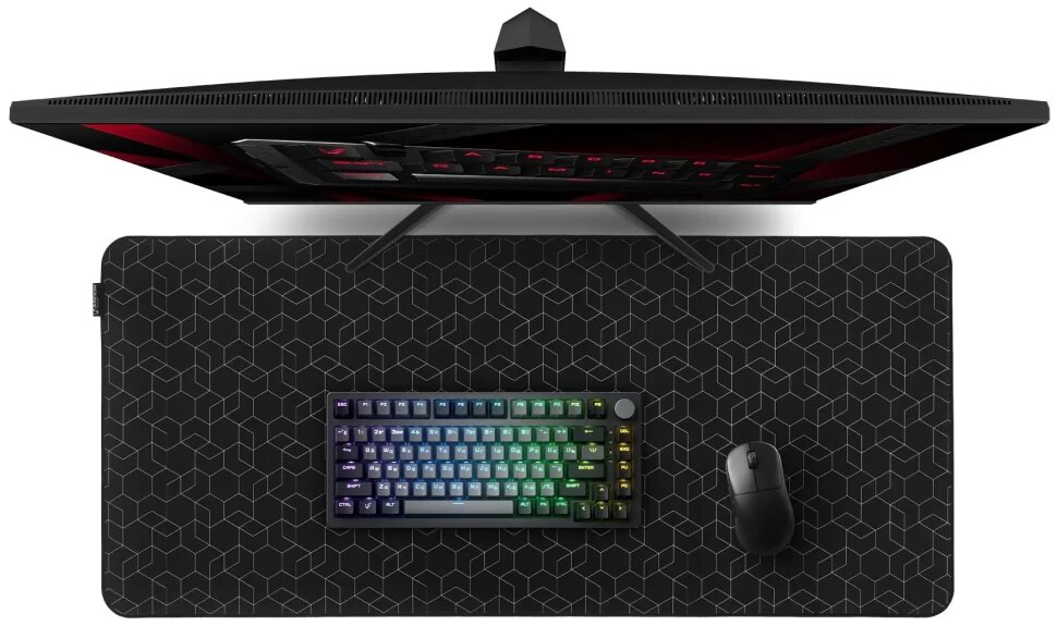 Коврик ARDOR GAMING Polygon (XL) разноцветный, 900 мм x 400 мм x 4 мм