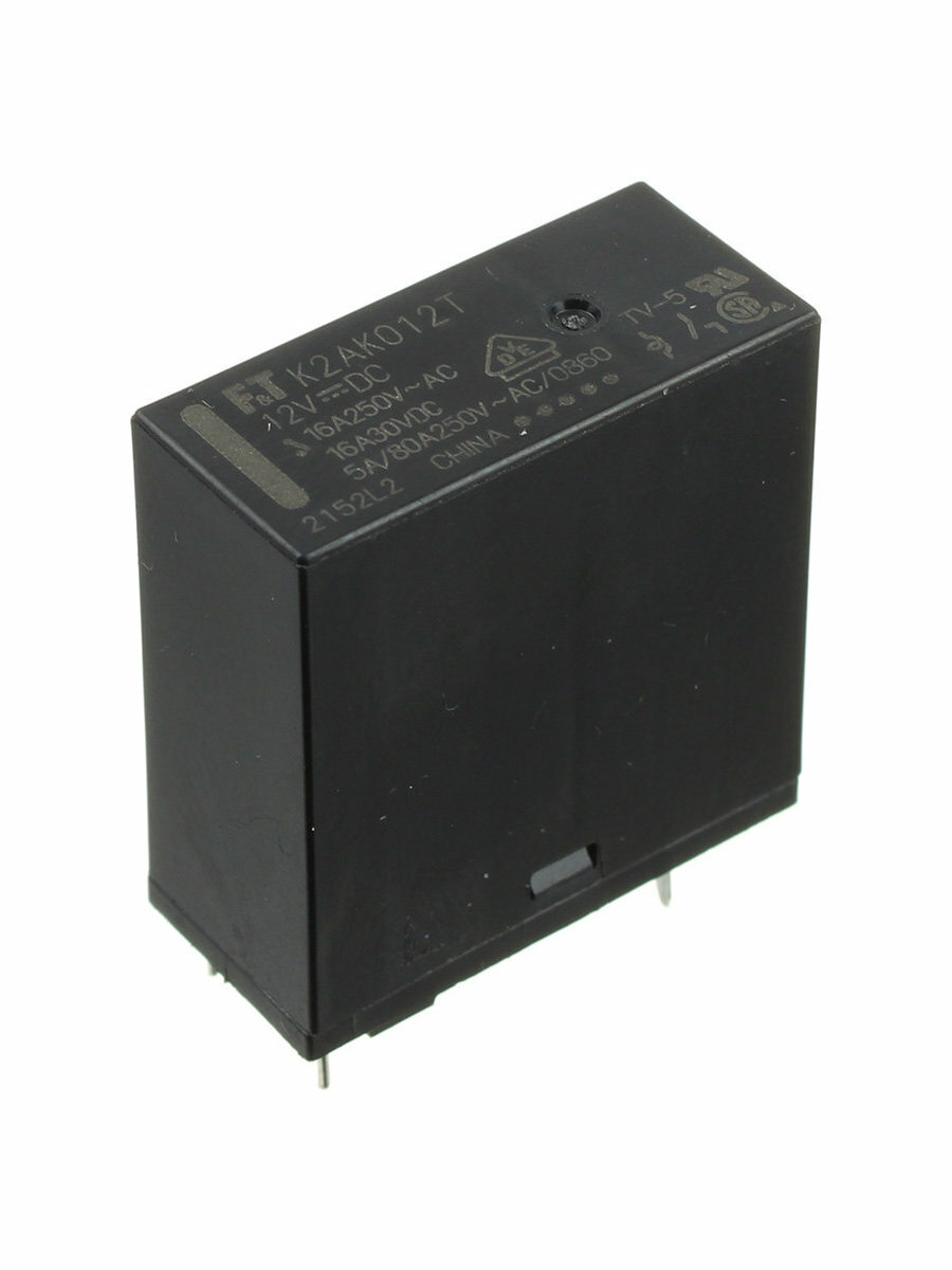 Реле 12В, 1 группа 16А 250В AC Fujitsu FTR-K2AK012T SPST-NO 1A