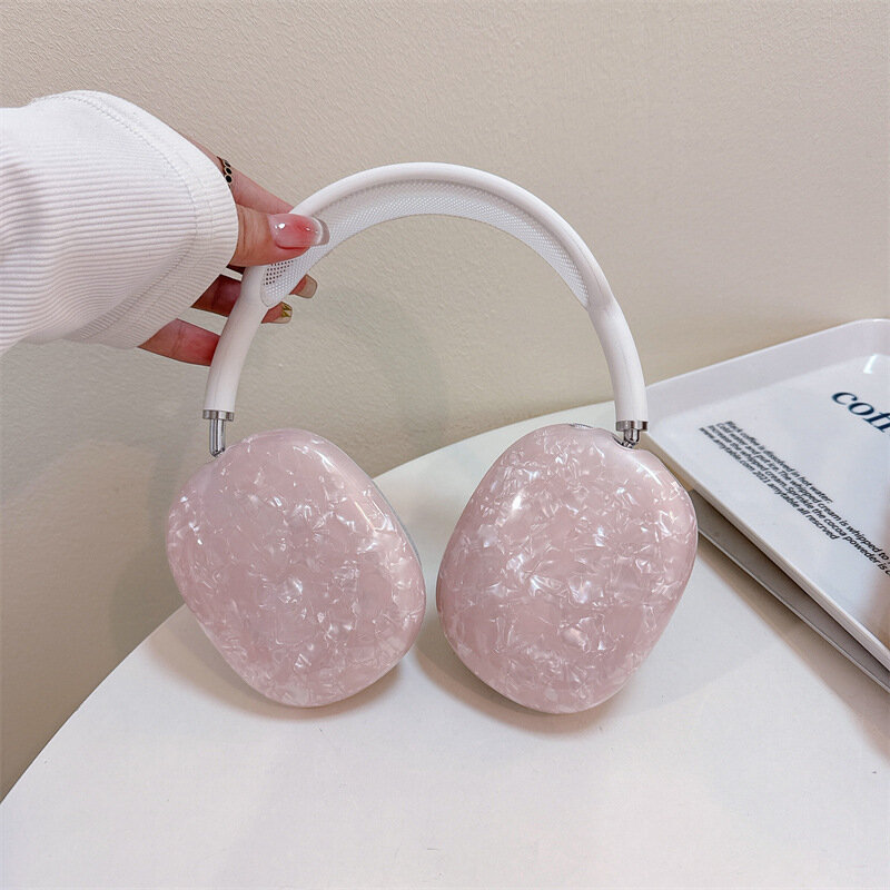 Чехол с узором ракушки, совместимый с Apple AirPods Max, защитный чехол для наушников, простой стиль для женщин