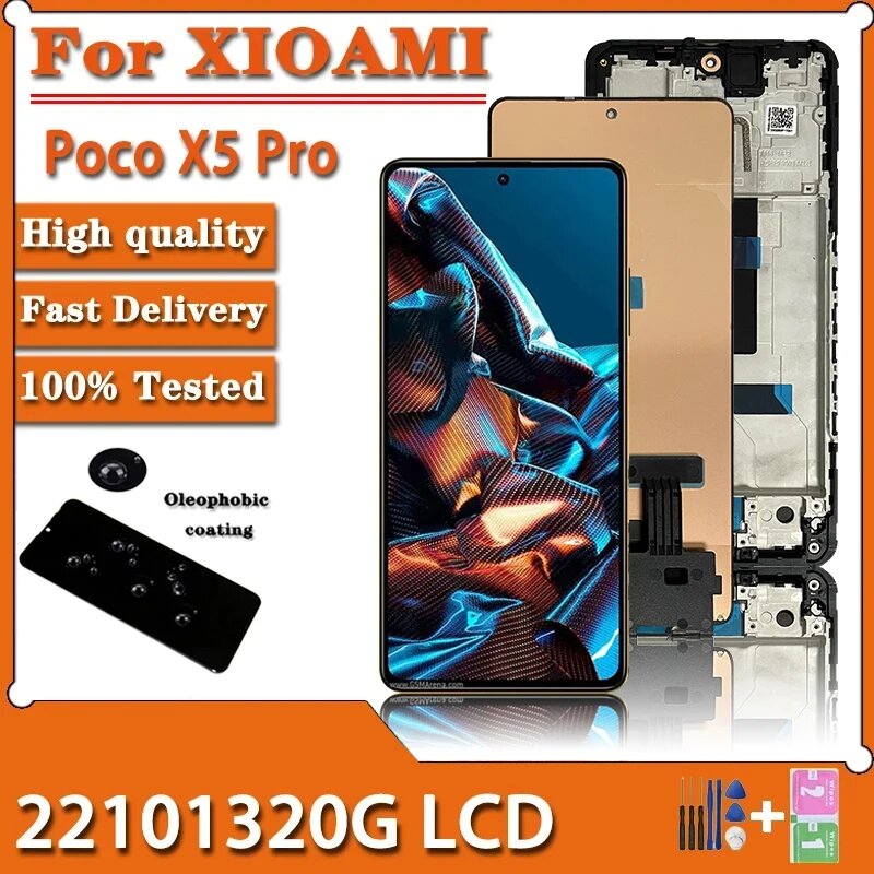 Дисплей Xiaomi Poco X5 Pro 5G 6.67" Оригинал, без рамки